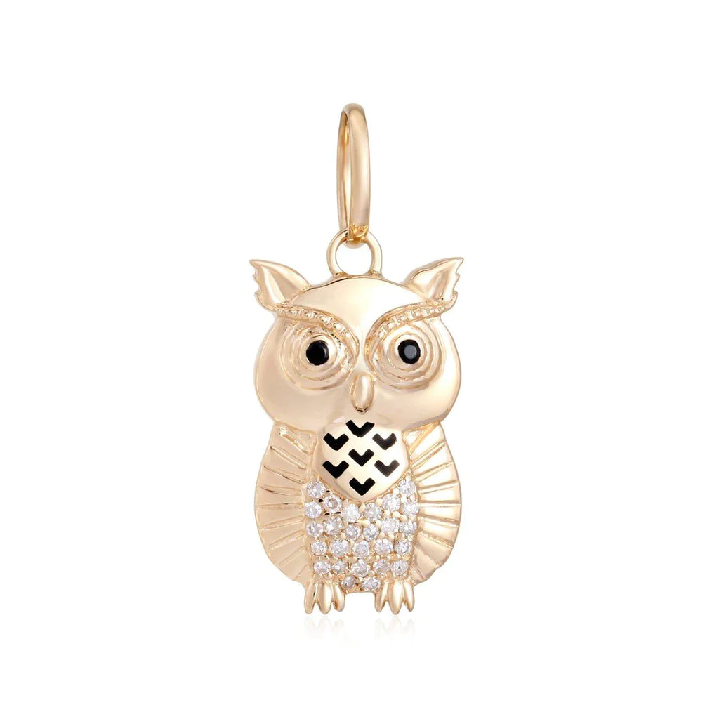 SALT. Fine Jewelry | 14K GOLD AND DIAMOND OWL PENDANT – SALT. Fine ...